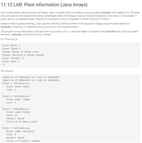 Solved Given A Base Plant Class And A Derived Flower Class Chegg