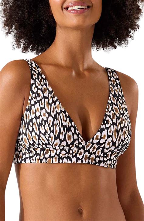 Tommy Bahama Palm Modern Safari Cat Bikini Top Editorialist