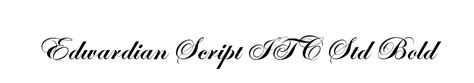 FontsMarket Com Details Of Edwardian Script ITC Std Bold Font
