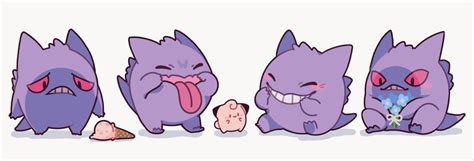 Gengar And Cleffa Pokemon Drawn By Fuwaffy Danbooru
