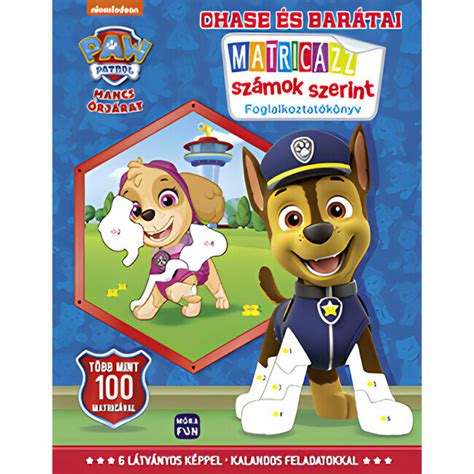 Móra Patrolne Šape Chase I Prijatelji Bojanka S Brojevima