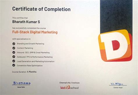 Bharath Kumar On Linkedin Digitalmarketing Continuouslearning Certification