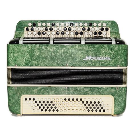 3 Row Chromatic Button Accordion Russian Bayan Moscow New Reverb