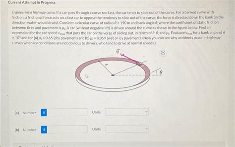 [solved] Engineering A Highway Curve If A Car Goes Throug