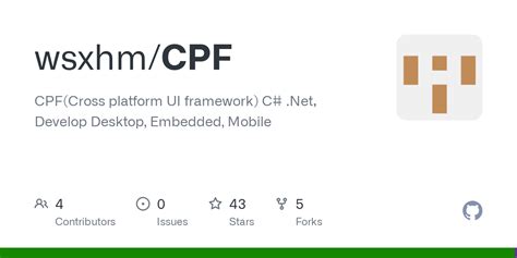 GitHub Wsxhm CPF CPF Cross Platform UI Framework C NetDevelop Desktop Embedded Mobile