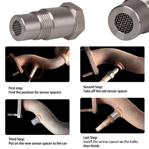 Garlaven M1815 O2 Sensor Delete Kit Cel Check Engine Light Spacer