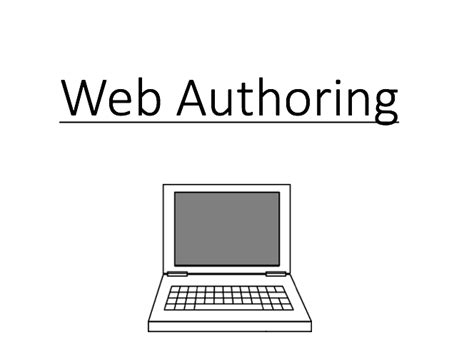 Web Authoring Guide Information Technology