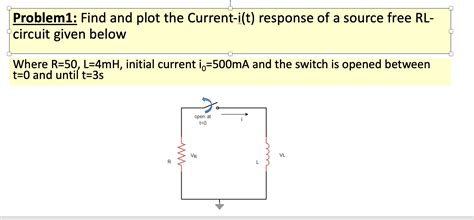 solved problem1 find and plot the current i t response of