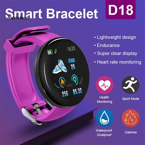 Relógio Inteligente Smartwatch Redondo D18 Unissex Esportivo para