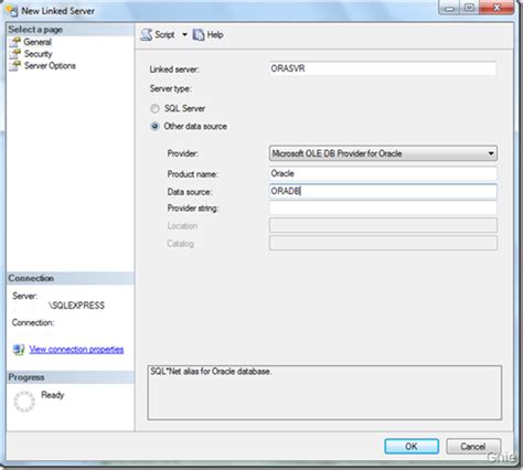 通过sql Server访问oracle Yclizq 博客园