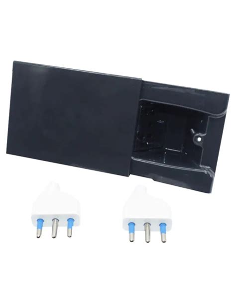Box Hide Module Sliding Socket With A Dark Gray Universal Side