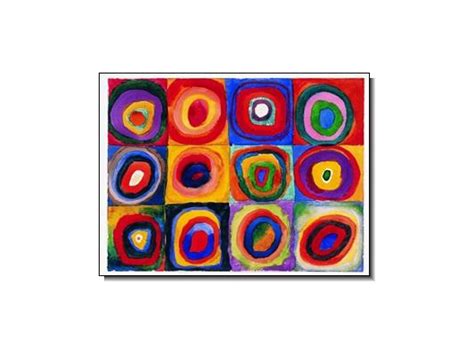 Kandinsky Cuadrados con circulos concéntricos Laminas Kandinsky Cuadros Barcelona Tienda On Line