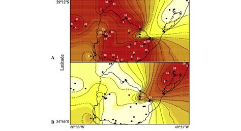 Map Showing The Posterior Probability Of Pixel Membership Of Two