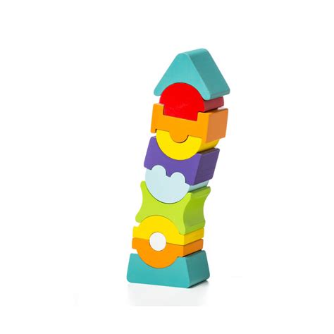 Cubika Wooden Flexible Tower 11 pcs | Brinquedos, Papelaria, Moda e ...