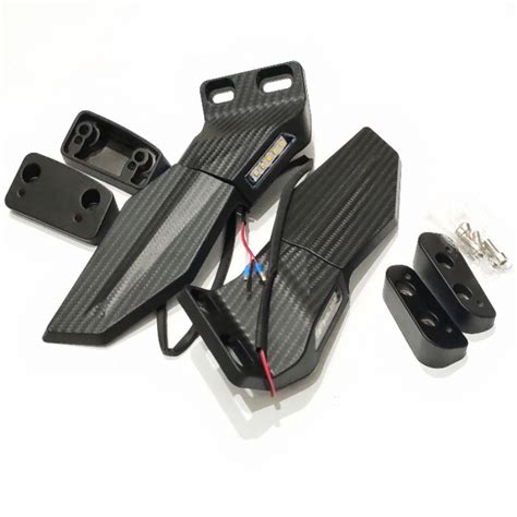 Jual Spion Winglet Nmax R25 Ninja Bisa Putar 180 Derajat Warna Karbon