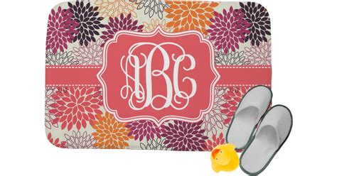 Mums Flower Memory Foam Bath Mat Personalized Youcustomizeit
