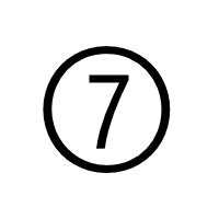 Meaning Of Dingbat Circled Sans Serif Digit Seven Emoji With Image