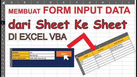 Excel Vba Membuat Form Input Dari Sheetcell Ke Sheetcell Lain