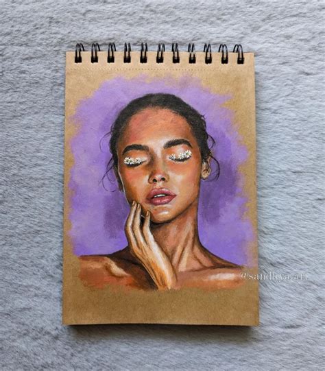 Sandhya On Instagram Sold Acrylic On Kraft Sketchbook From