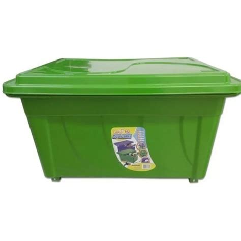 CAIXA ORGANIZADORA 60 LITROS AZUL TAMPA E RODINHAS 642
