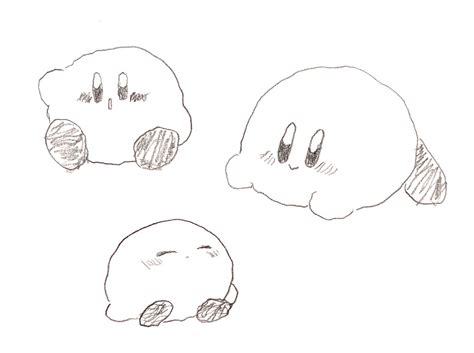 カービィ「左手で描いたカービィたち へにゃへにゃのほにゃほにゃです」あぎり🌸の漫画