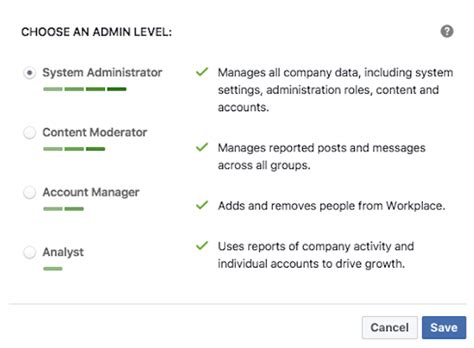 FB Workplace Reporting Enterprise Ready Feature Breakdown