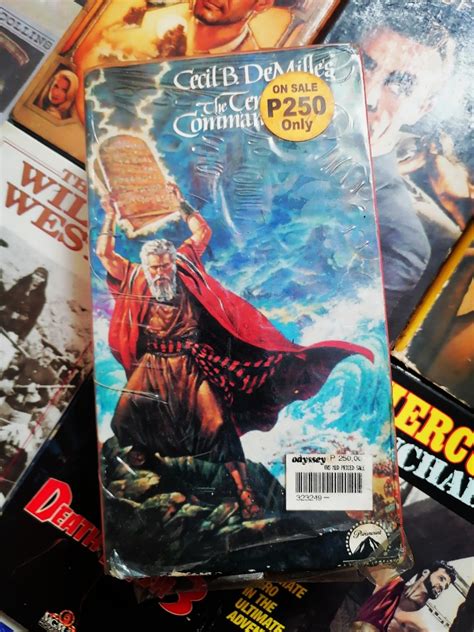 The Ten Commandments Vhs Tape Movie Original Vhs Tapes Movies Hobbies