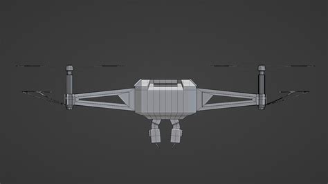 Sci Fi Drone Spaceship 3d Model Cgtrader