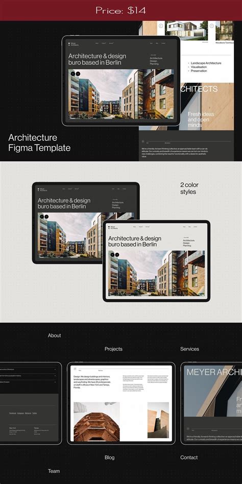 Ma — Architecture Figma Template Figma Grid Layouts Creative Websites