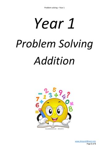 Year 1 Maths Problem Solving Bundle Teaching Resources