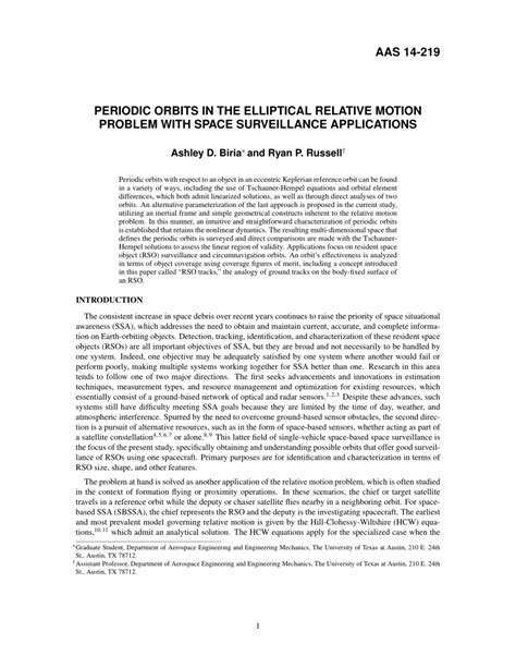 pdf periodic orbits in the elliptical relative motion problem with