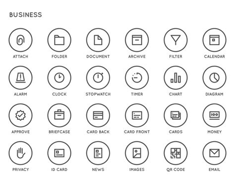 Premium Vector Business User Interface Ui Vector Icon Set High