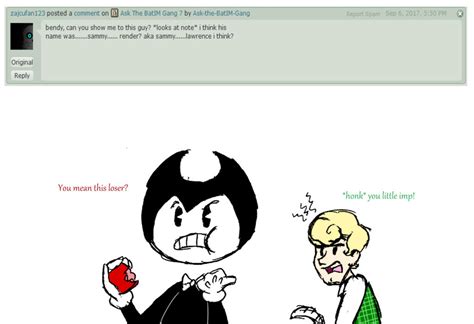 Ask The Batim Gang 23 By Iridescentinkangel On Deviantart