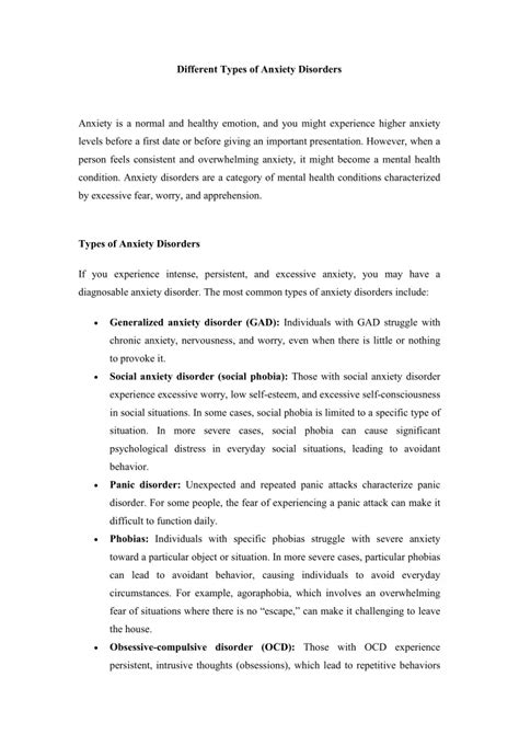 PPT Different Types Of Anxiety Disorders PowerPoint Presentation Free Download ID 11721583