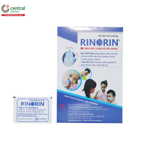 Bộ Rửa Mũi Xoang Rinorin Làm Sạch Mũi Xoang Thông Thoáng đường Thở