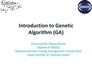 Genetic Algorithm PPTX