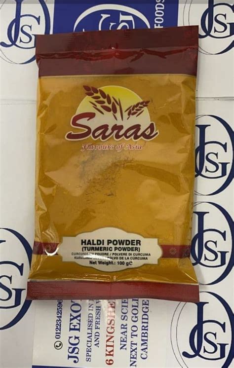Haldi Powder Turmeric 100g Saras