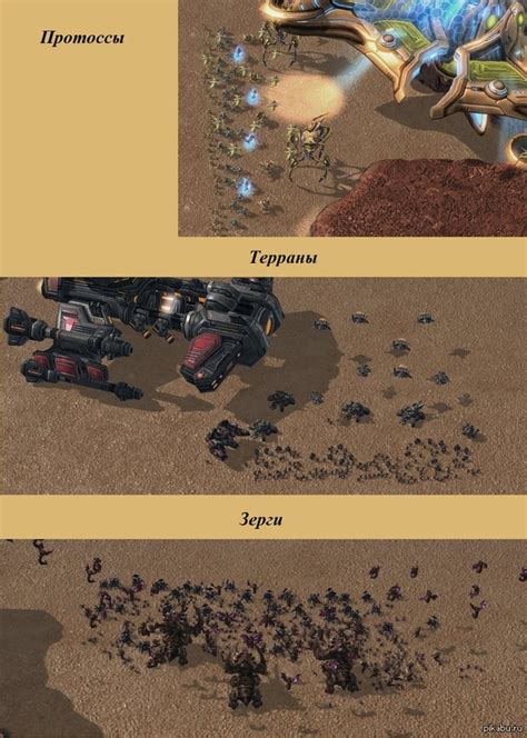 Правильный масштаб юнитов из Starcraft'a. | Пикабу