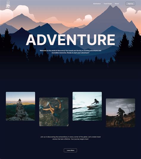 website with parallax effect behance