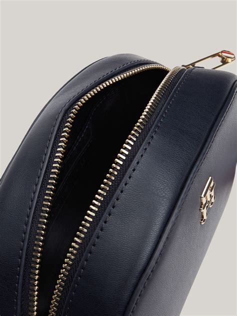 Corporate Webbing Logo Strap Camera Bag Blue Tommy Hilfiger Singapore