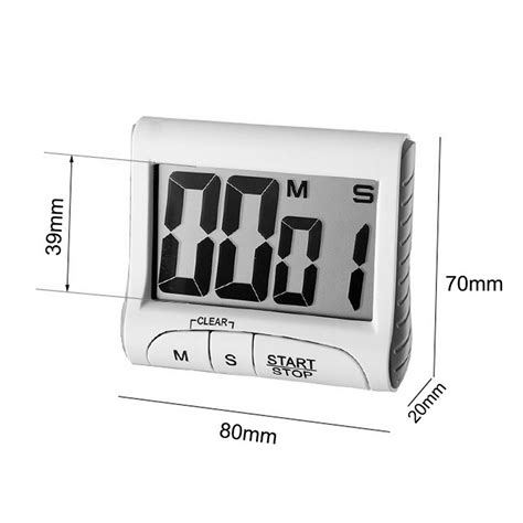 1pcs Lcd Digital Display Timer Multifunctional Por Vicedeal