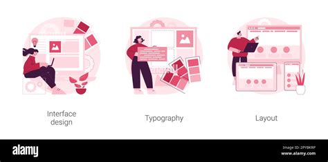 UI Design Abstract Concept Vector Illustration Set Interface Design