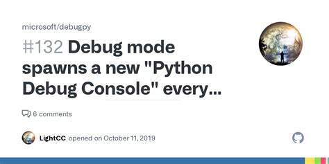 Debug Mode Spawns A New Python Debug Console Every Time With `console` Set To