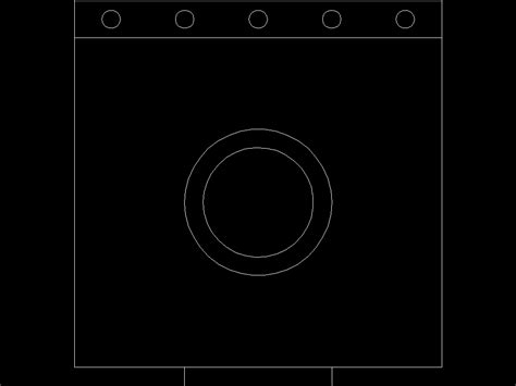 Washing Machine In DWG 10 87 KB CAD Library