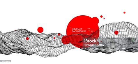 波を持つ抽象的な背景3d サーフェス 3dのベクターアート素材や画像を多数ご用意 3d つながり ます目 Istock