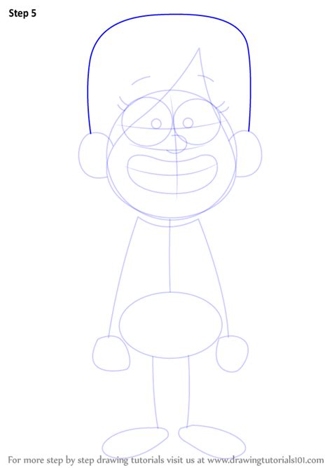 Learn How To Draw Mabel Pines From Gravity Falls Gravity Falls Step By Step Drawing