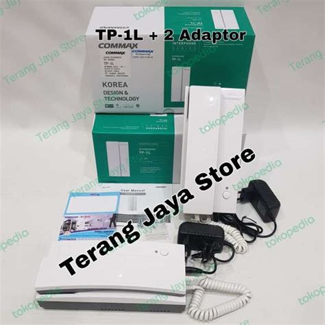 promo interphone commax tp 1l intercom commax tp1l plus adaptor 2 pcs