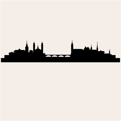 Zurich Skyline Vector Art Icons And Graphics For Free Download