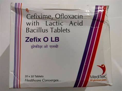 Cefixime Ofloxacin Lactic Acid And Bacillus At ₹ 55stripe Cefixime