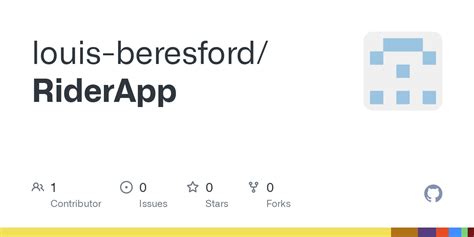 GitHub Louis Beresford RiderApp